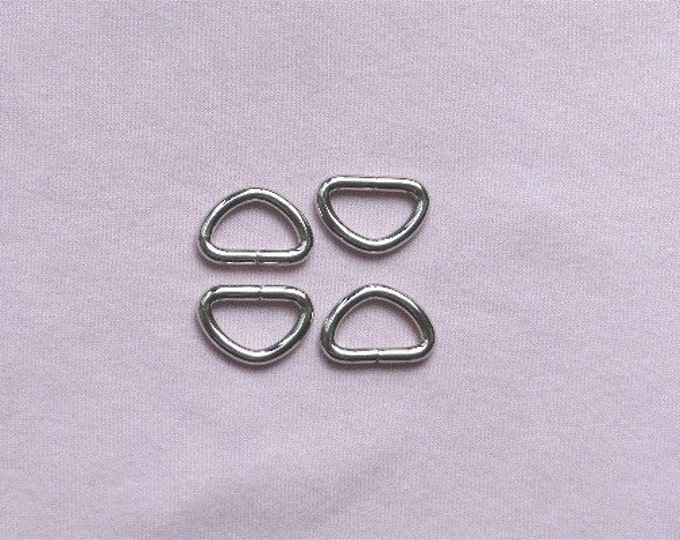 Nickel Unwelded D Rings 50 Pcs0.5 Inch Inside Wide - Etsy