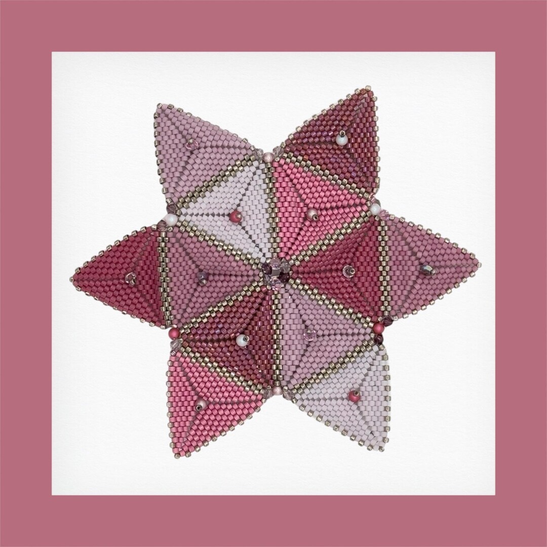 Vintage Pink Star of David Yamakah | Woman | Seed Beads | Judaica ...