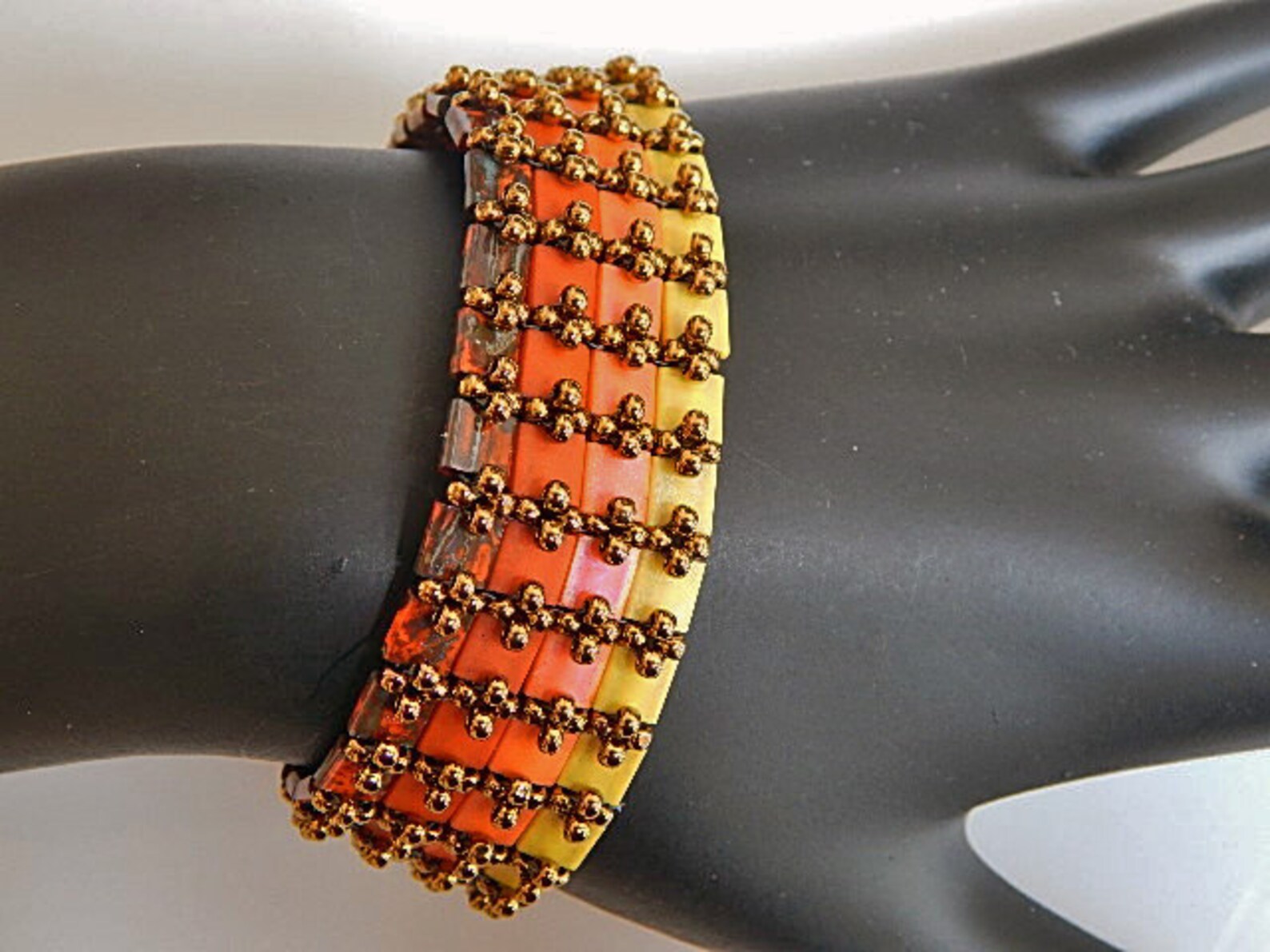 Sunset Beaded Bracelet Instructions | Handmade | Seed Beads | Beadwork ...