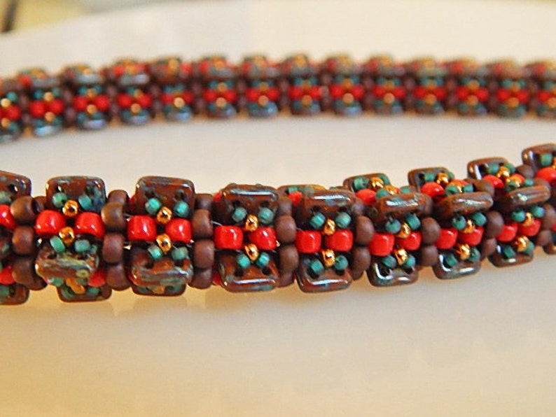 Square Dance Beaded Necklace Instructions | Handmade | Beadwork ...