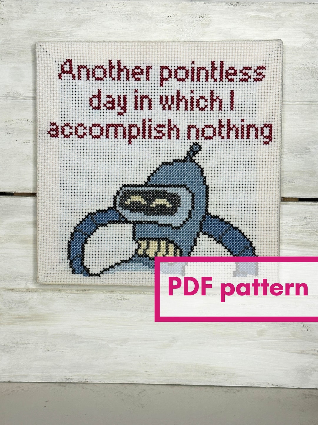 Another Pointless Day 6 Inch Cross Stitch PATTERN - Etsy