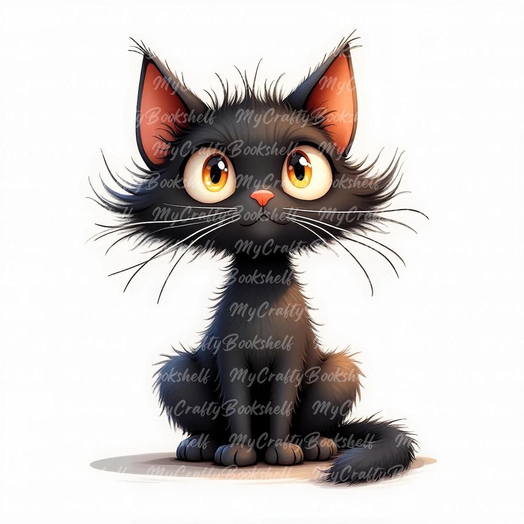 12 Black Cat Clipart Animals Pets Clipart Cat Kittens Cut Files for Cat ...