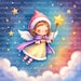 Whimsical Angel Watercolor Clipart: High-res Pngs (digital Download) - Etsy