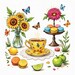 19 English Garden Tea Party, Tea Party Clipart, Printable Watercolor ...