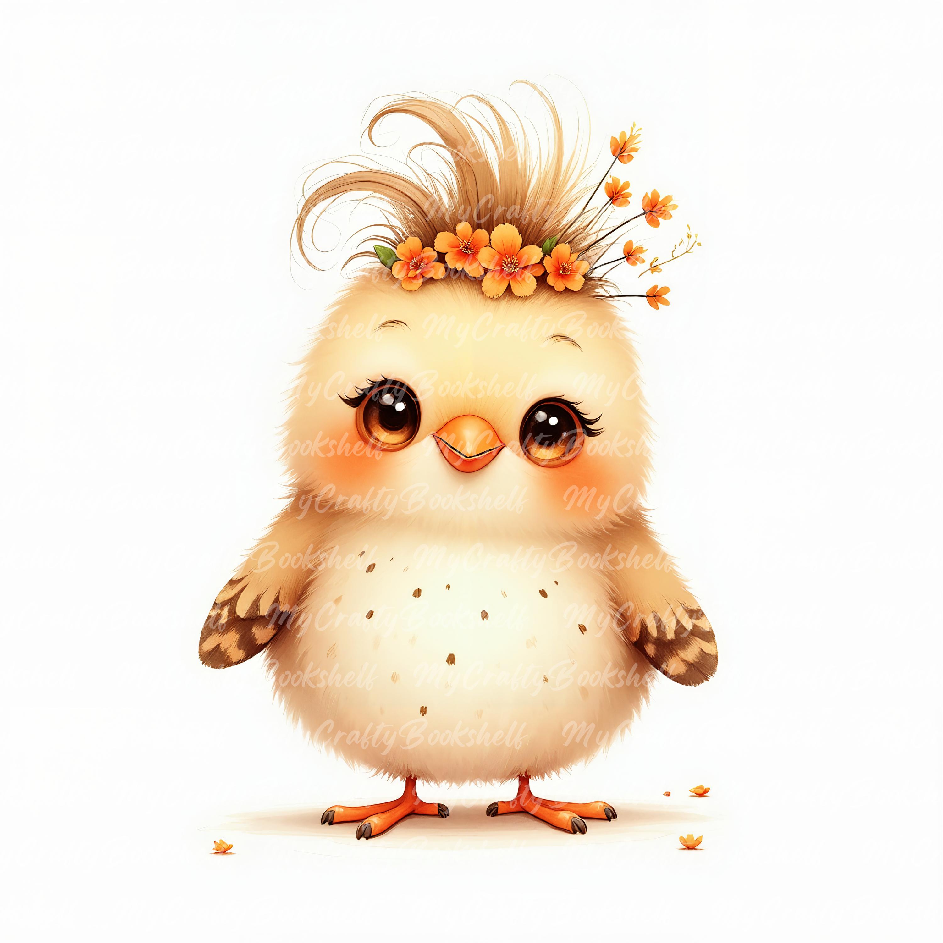 Quirky Watercolor Quail Clipart: Whimsical Bird Pngs (commercial Use ...