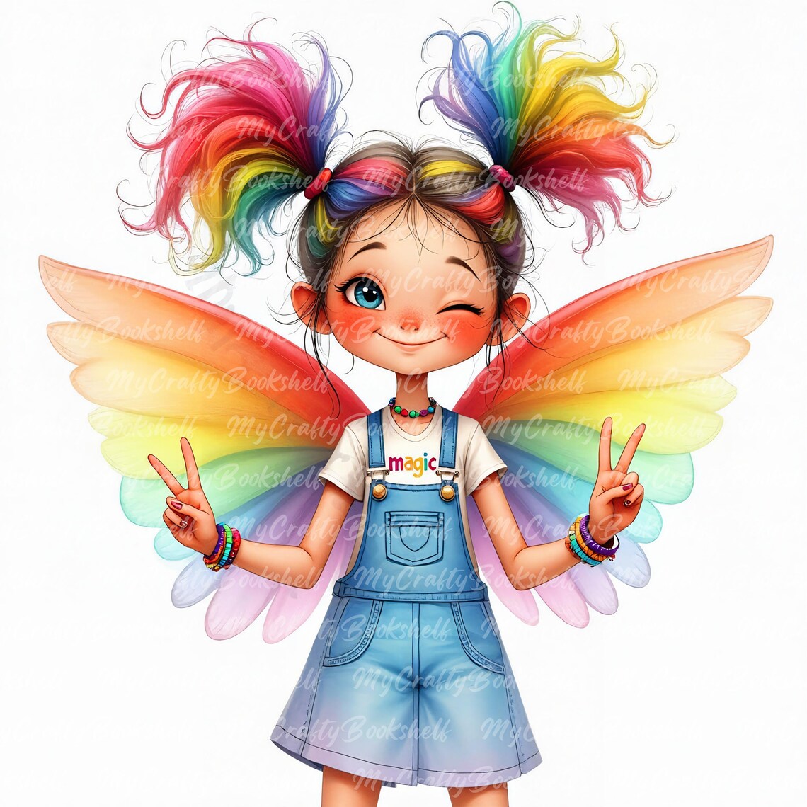 Whimsical Angel Clipart: Watercolor Pngs, Commercial Use (instant ...