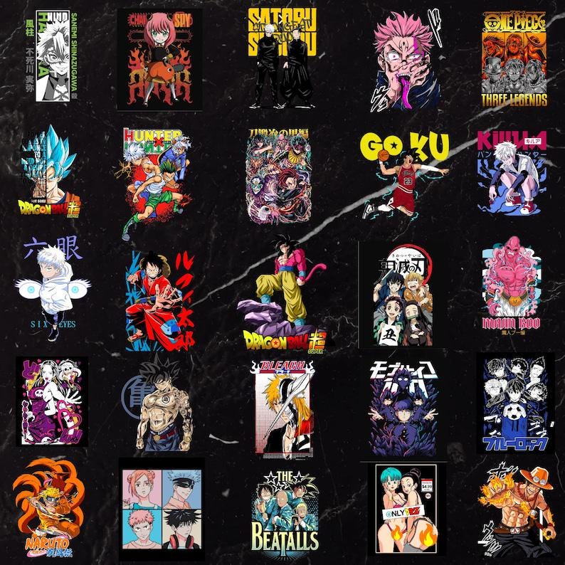The Newest Anime 2026 Graphics: 5,000 + Png Bundle Design for Print - Etsy