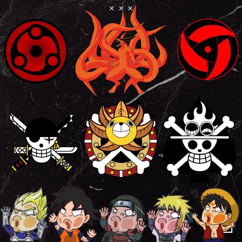 The Newest Peeker Anime Stickers 2026 Graphics: 500+ Png Bundle Design ...