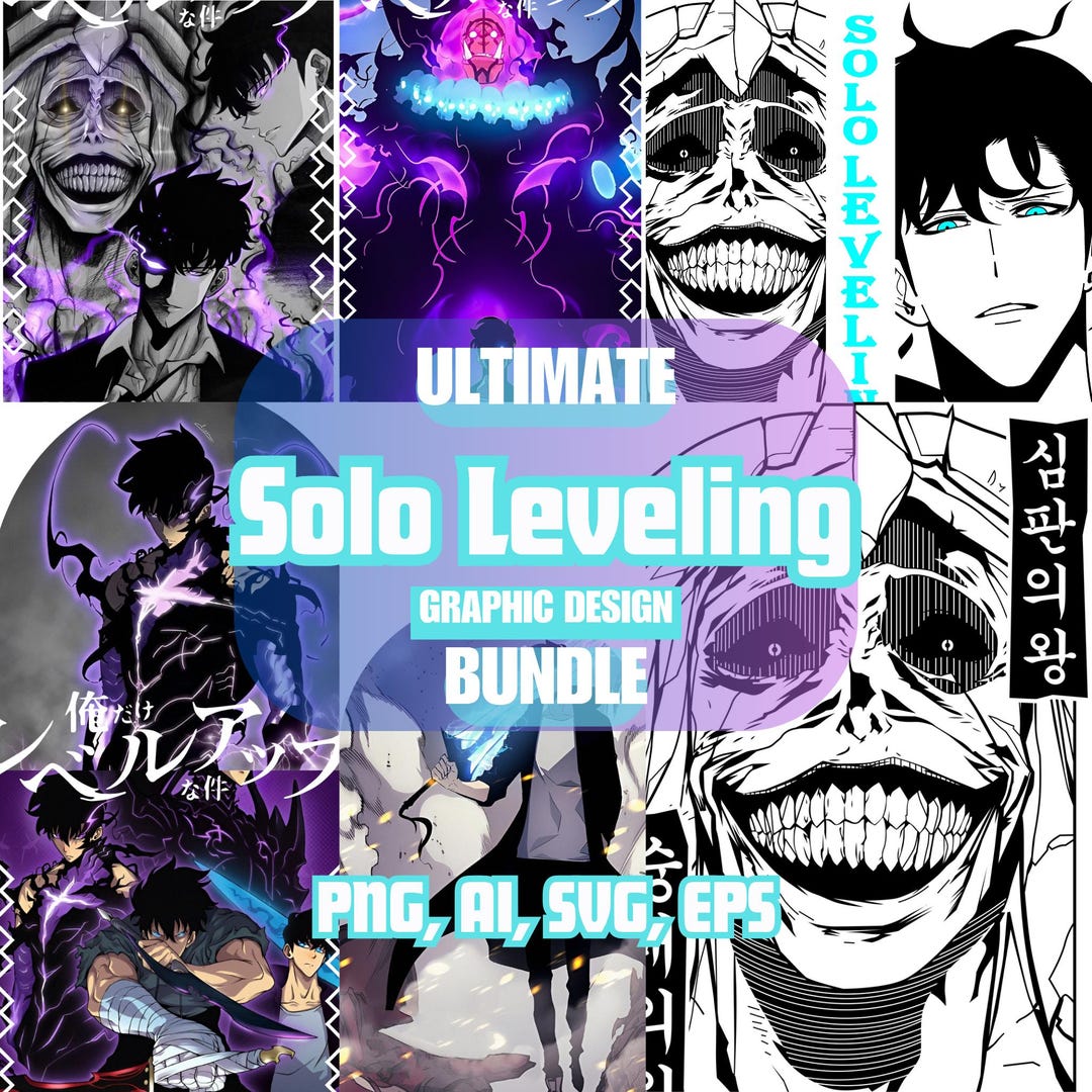 Ultimate Solo Leveling Anime Png Bundle Design For Print - Etsy España