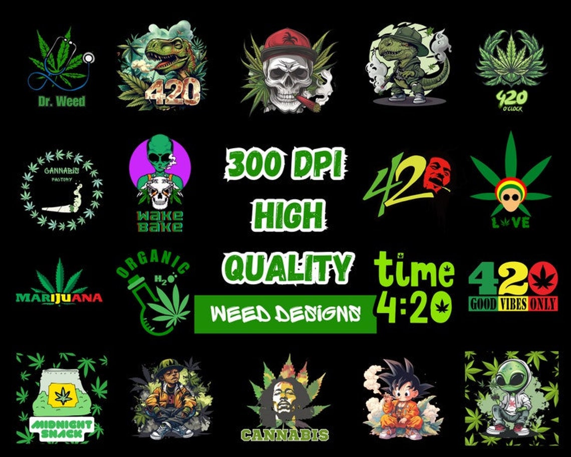 2024 Weed Graphic Design Bundle | Weed PNG | Weed SVG | Cannabis Design ...