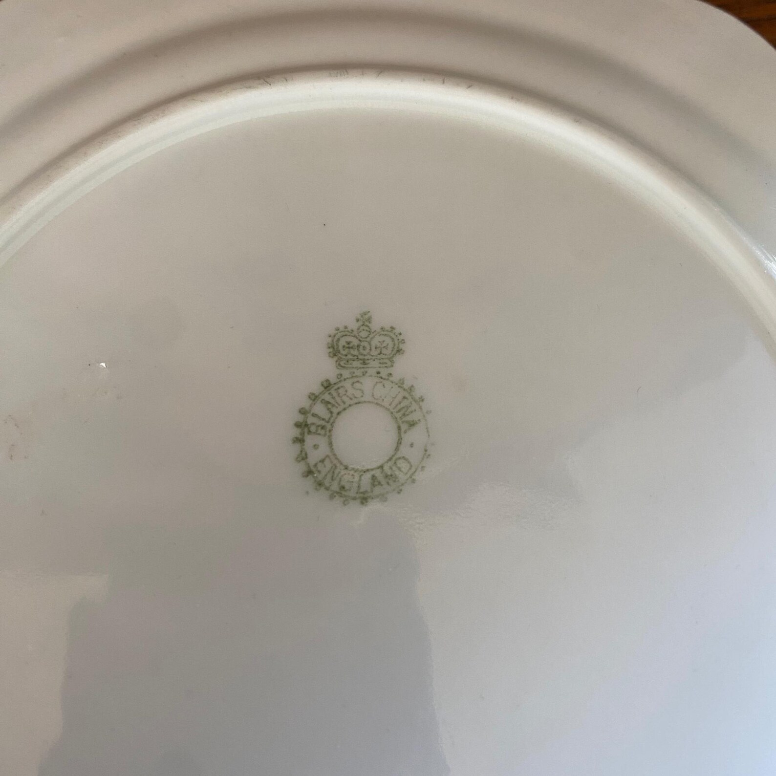 Vintage Blair China Plate, 1920s Bone China, Orange & Blue Roses ...