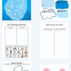 Anger Management Worksheets Coping Stress Triggers Kids Anger ...