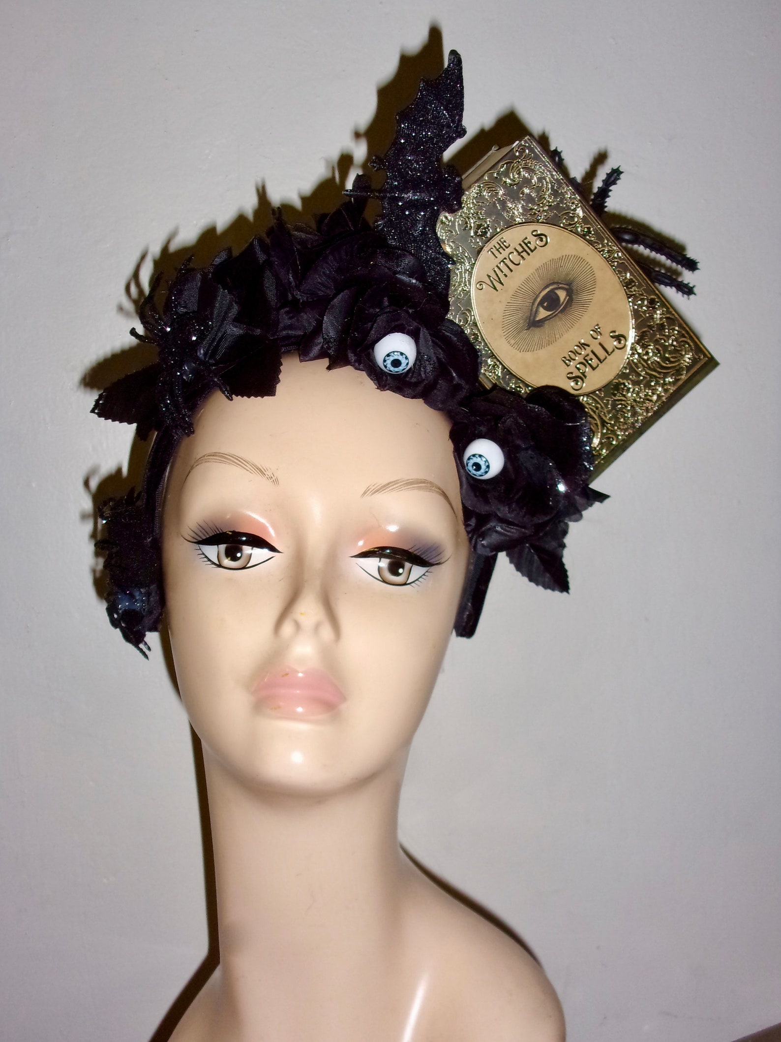 Witch Spell Book Headdress Gothic Headdress Gothicheadpiece Oneof a ...