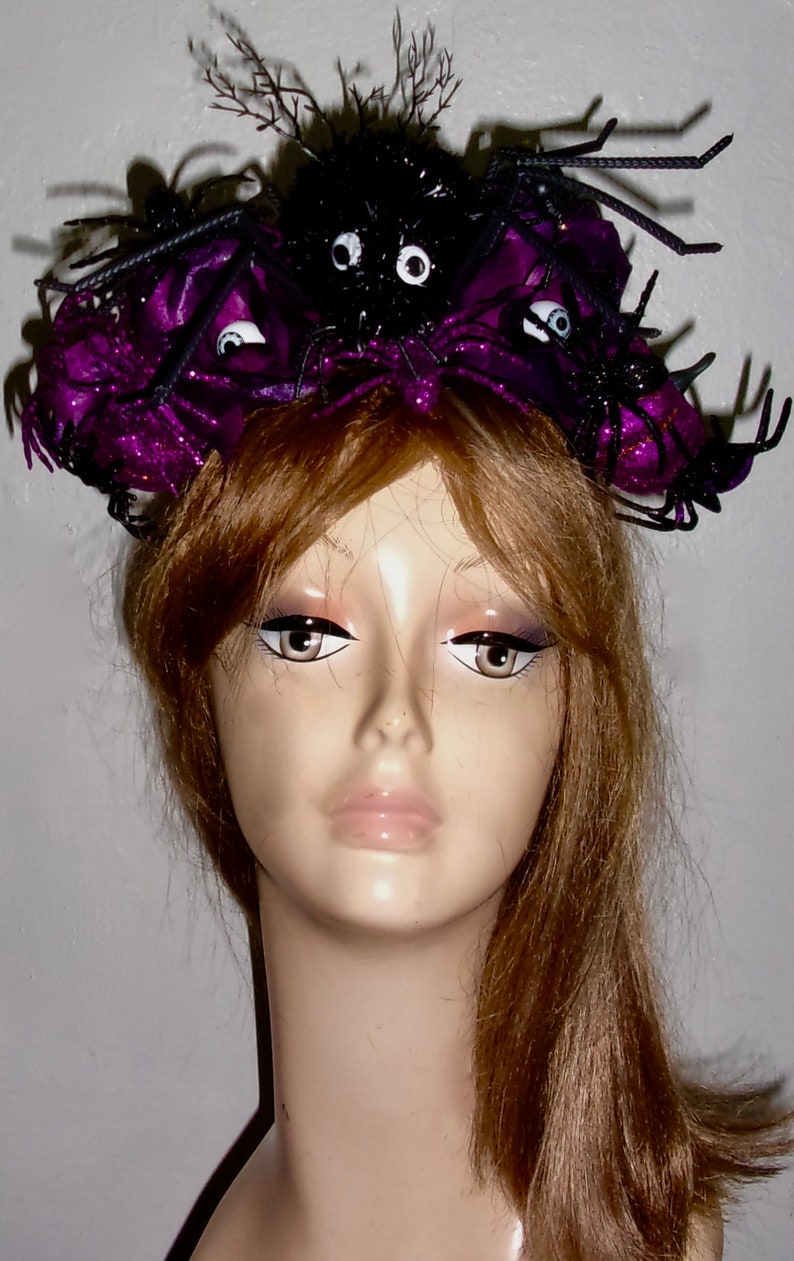 Goth Spider Halloween Headdress Spider Headband, One Size Fits All One ...