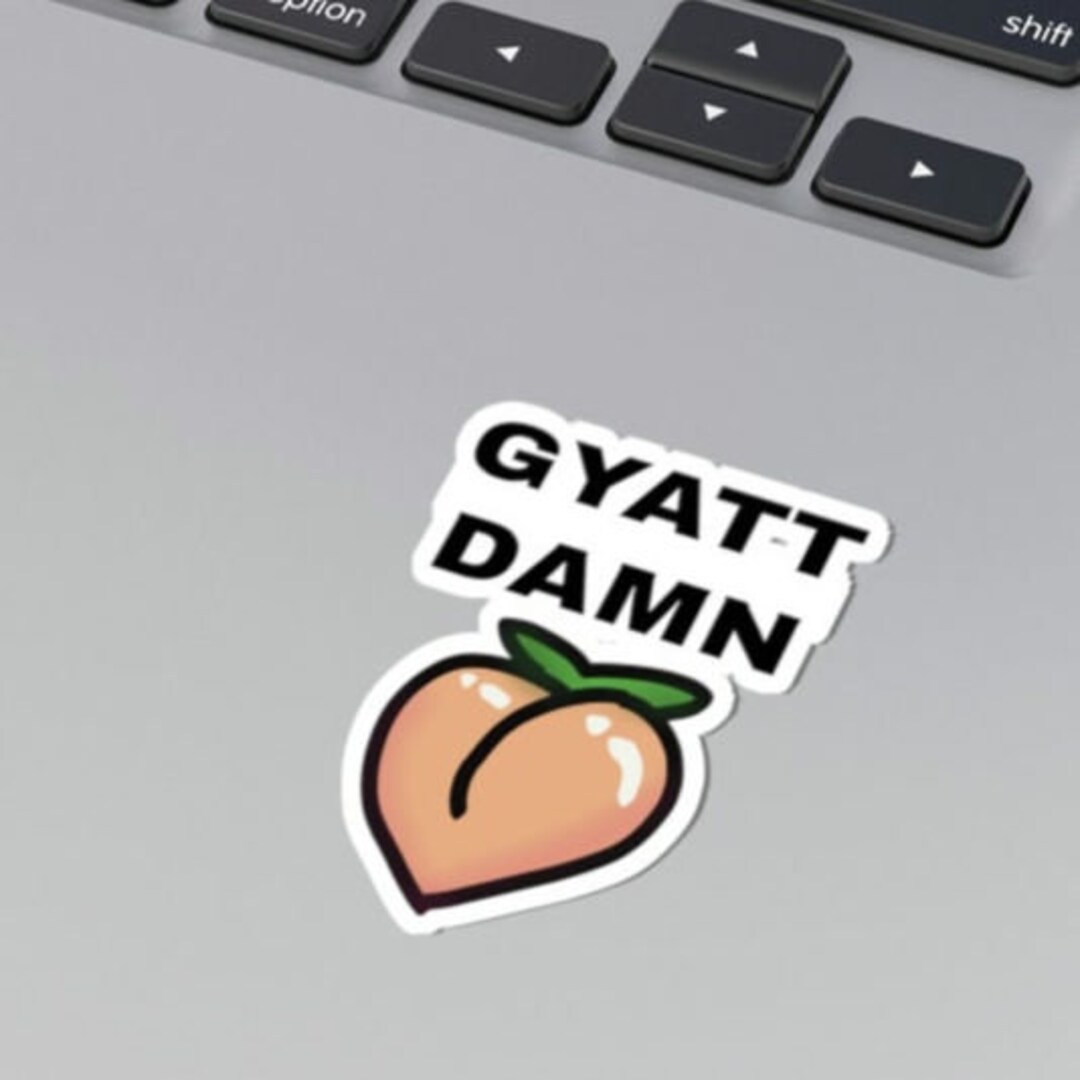 Gyatt Damn Gen Z Alpha Slang Humor Joke Funny Meme Art Design Sticker ...