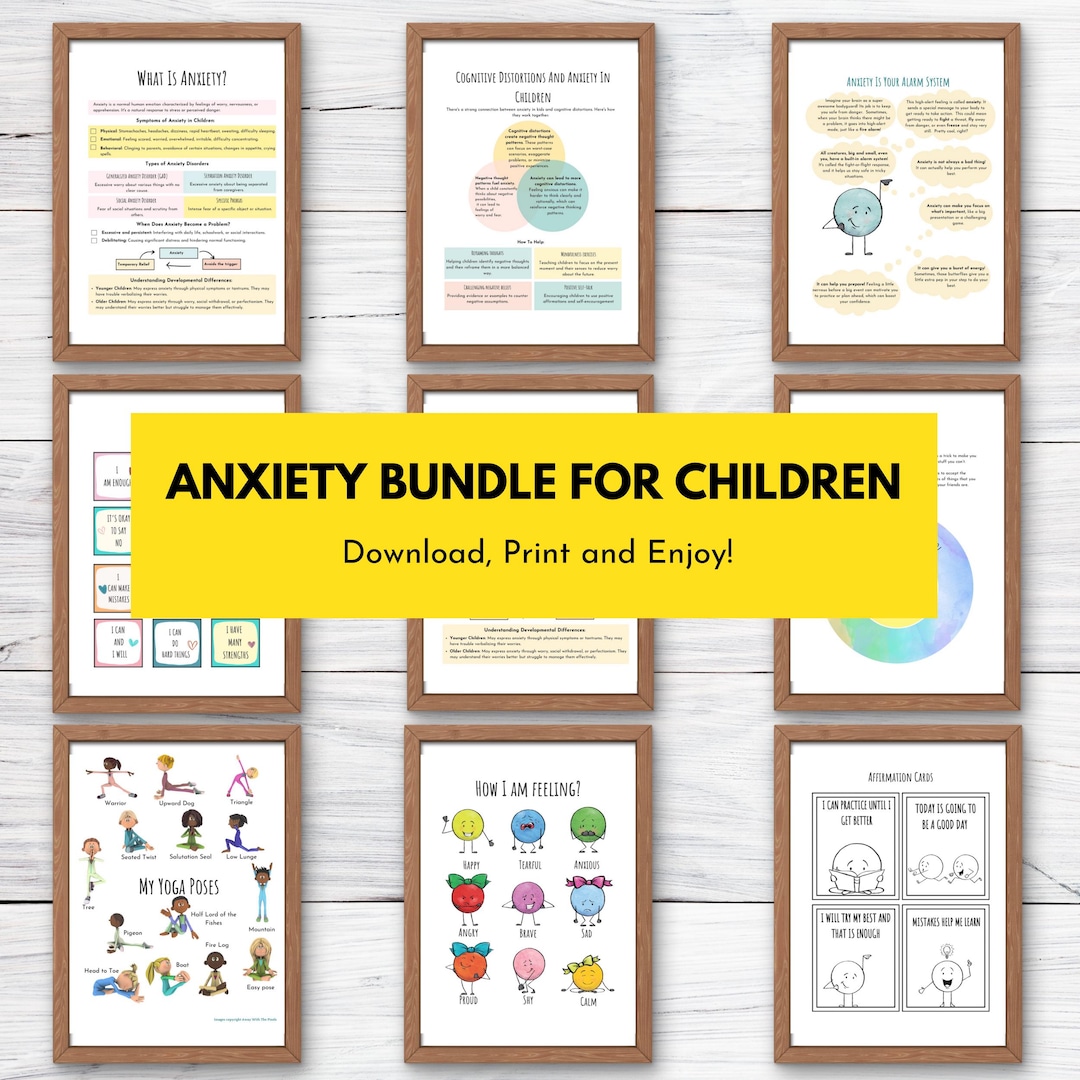 Calm Corner Bundle Child Therapy Worksheets Children Mental Health ...