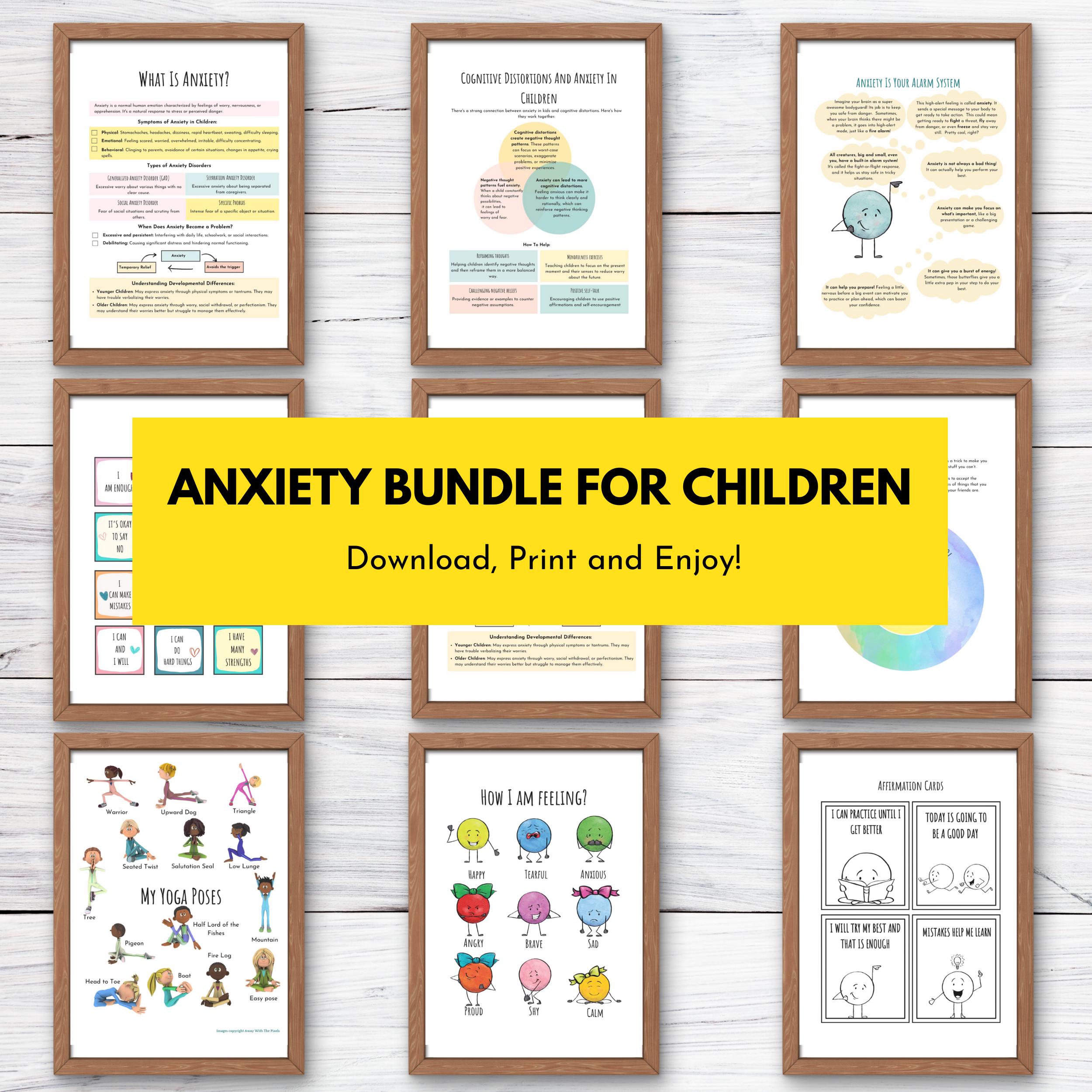 Calm Corner Bundle Child Therapy Worksheets Children Mental Health ...