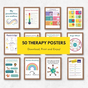 50 Calm Corner Posters Kids Therapy Office Decor Counselor Wall Art - Etsy