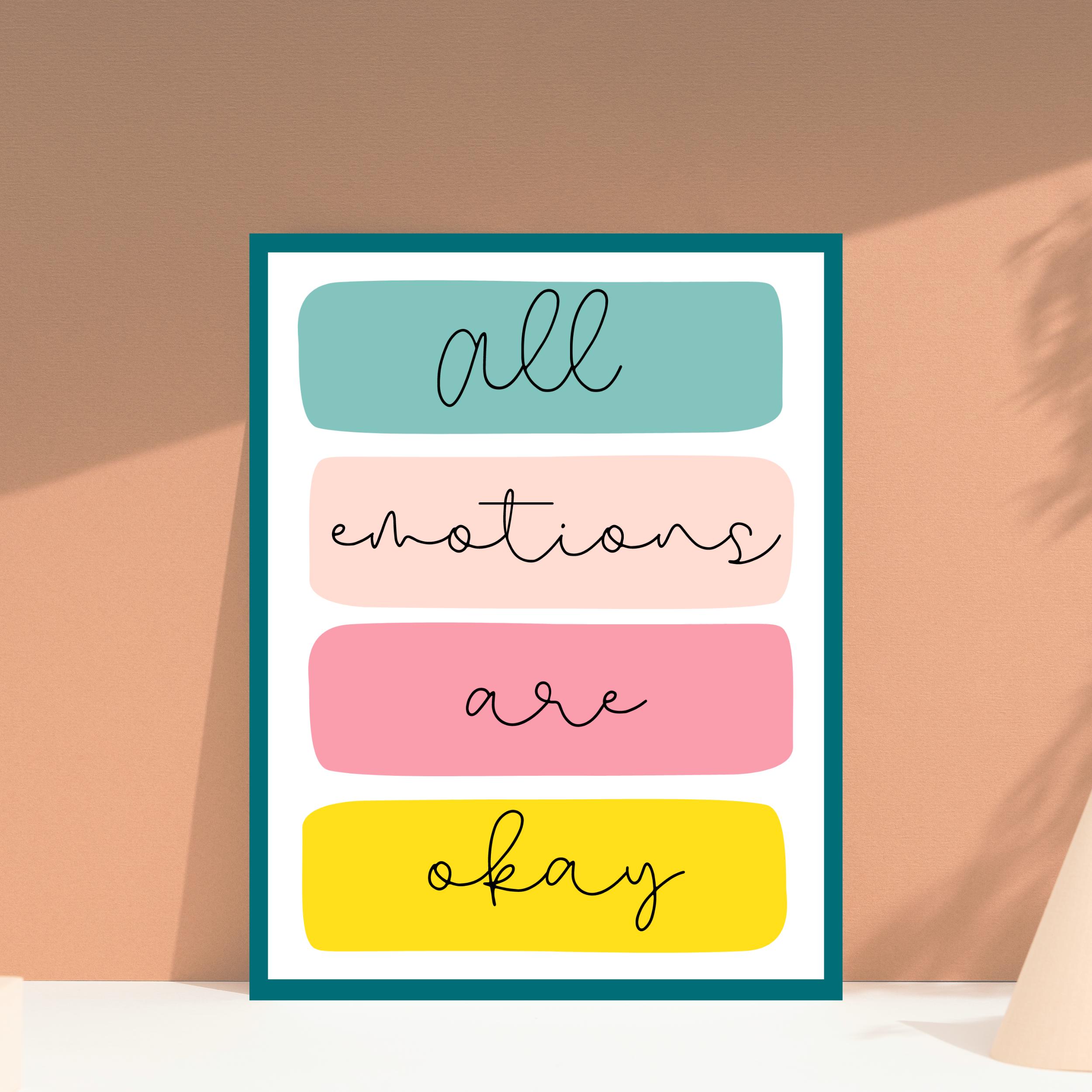 Calm Corner Poster Children Mental Health L Poster CBT Therapist Office ...