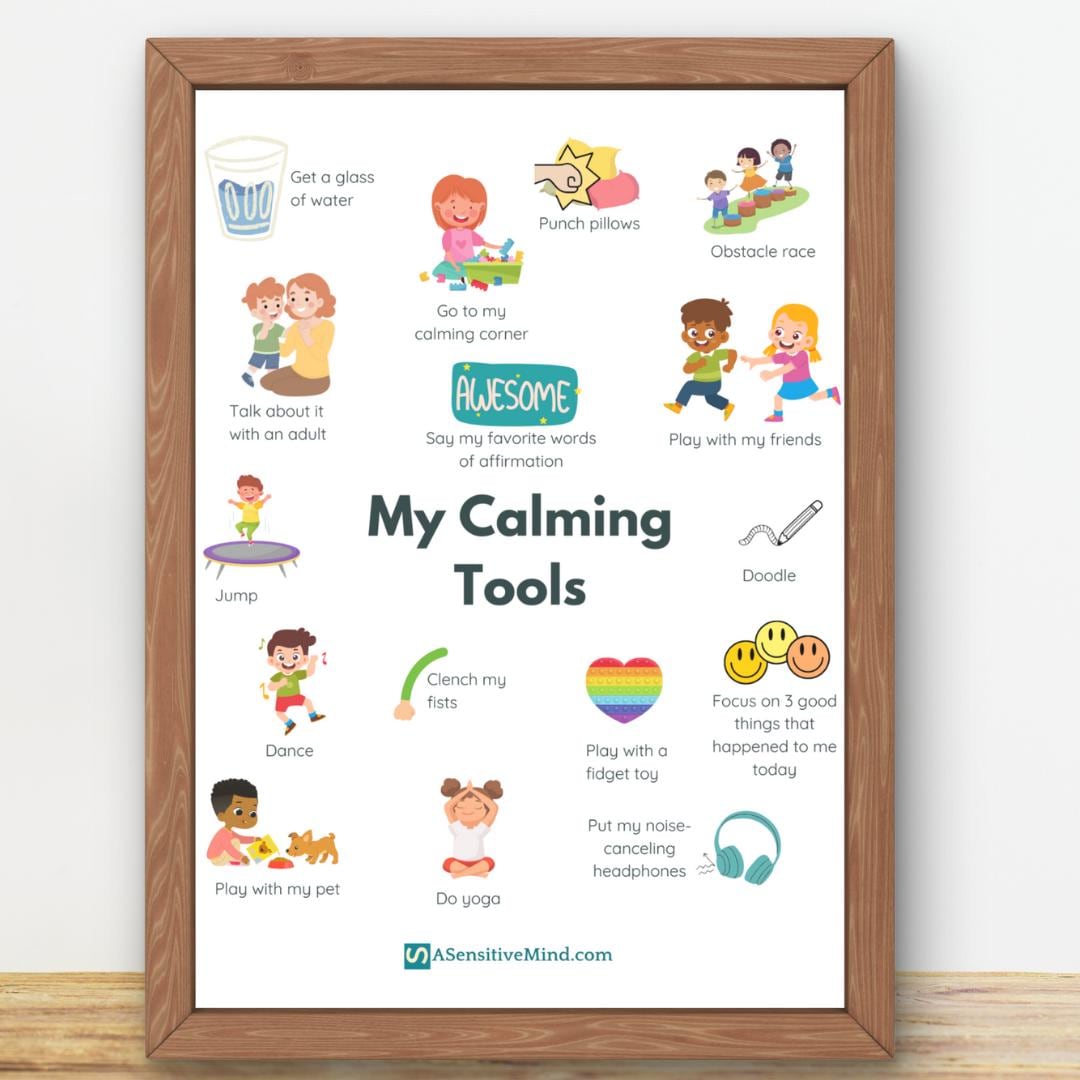 My Calming Tools Poster Children Coping Skills, Calm Corner, Therapy ...