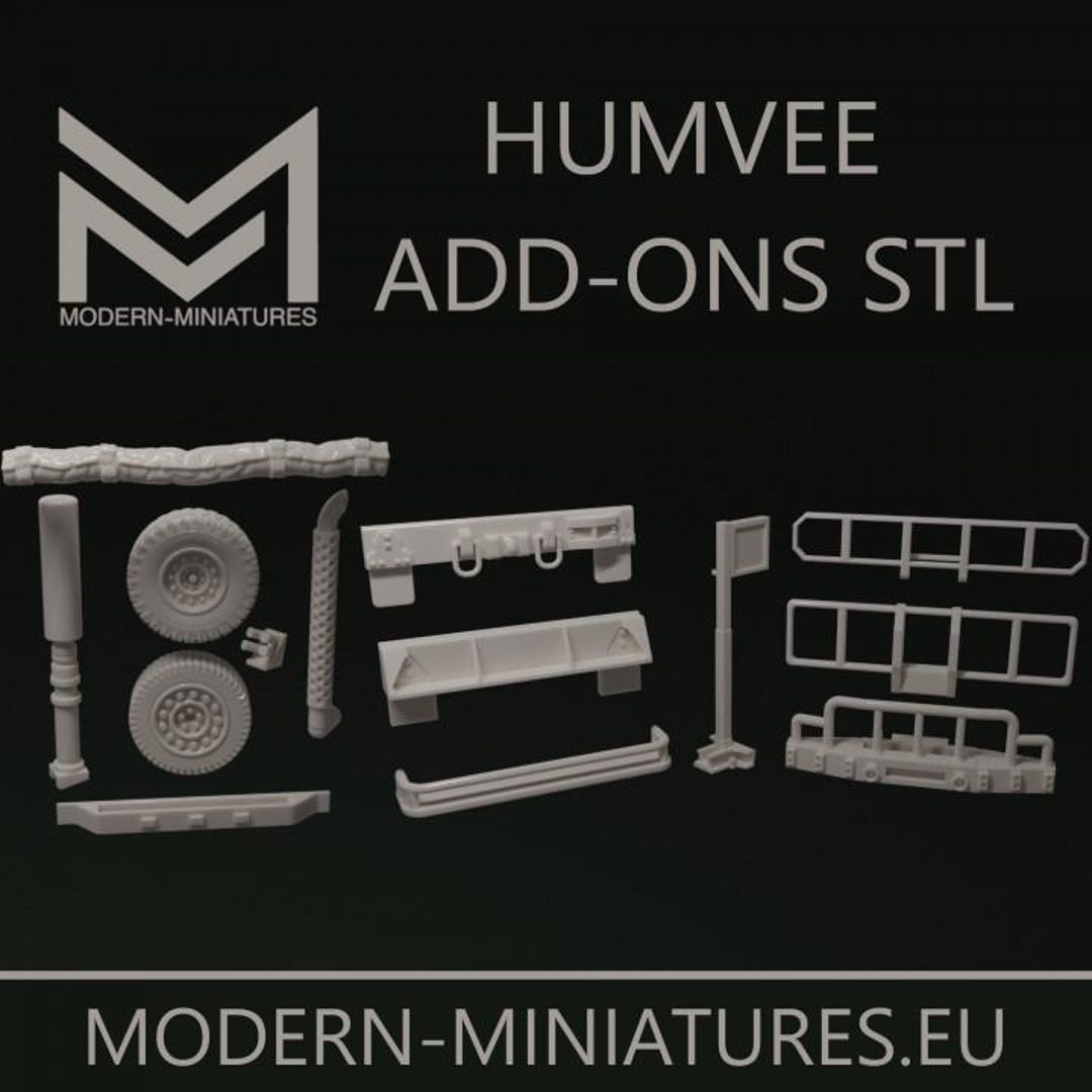 Humvee Add-ons and Weapon Options Modern Miniatures.eu Miniature ...