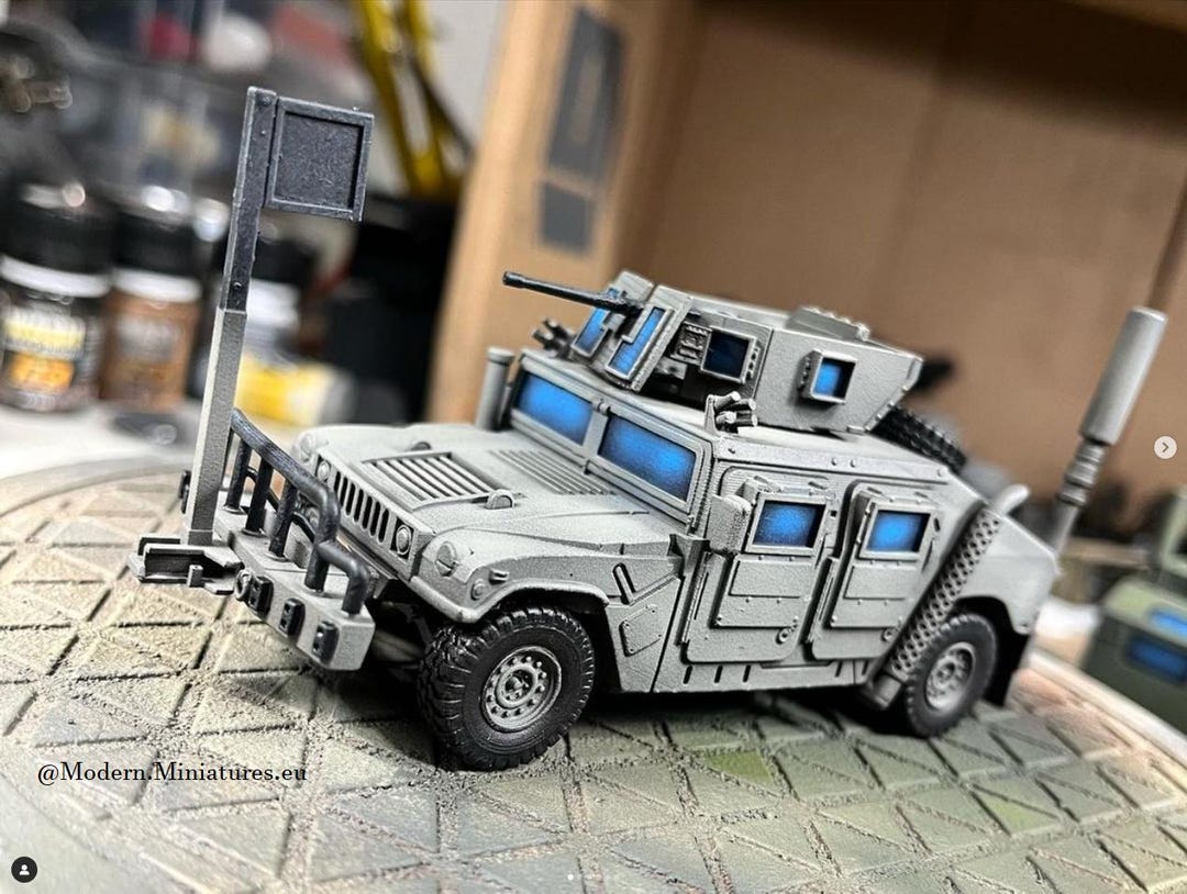 Humvee Charlie Modern Miniatures.eu Miniature Wargaming 28mm 32mm 1/50 ...