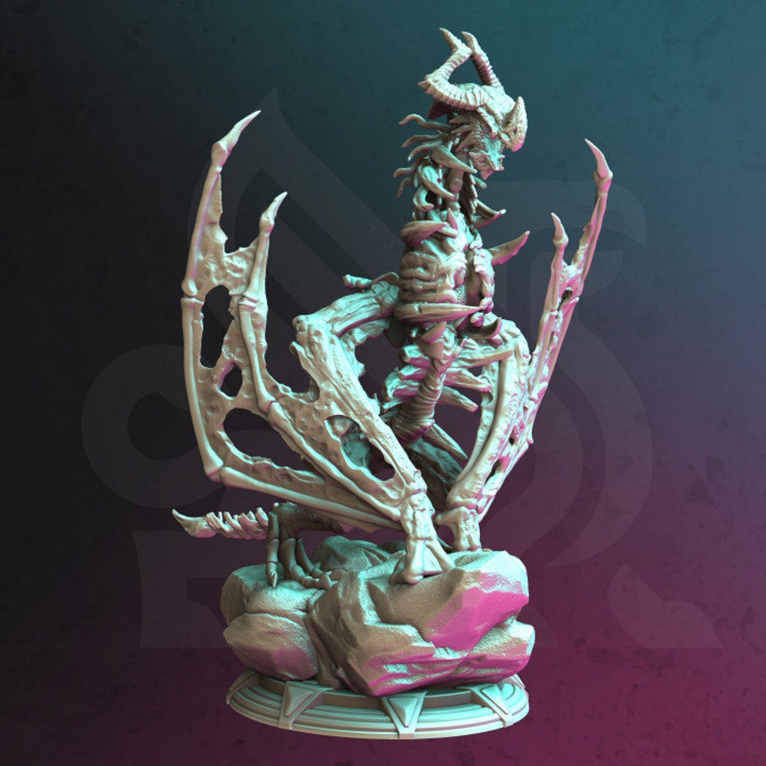 D&D Ancient Dracolich Skildanir RPG Model by DM Stash Gargantuan Sized ...