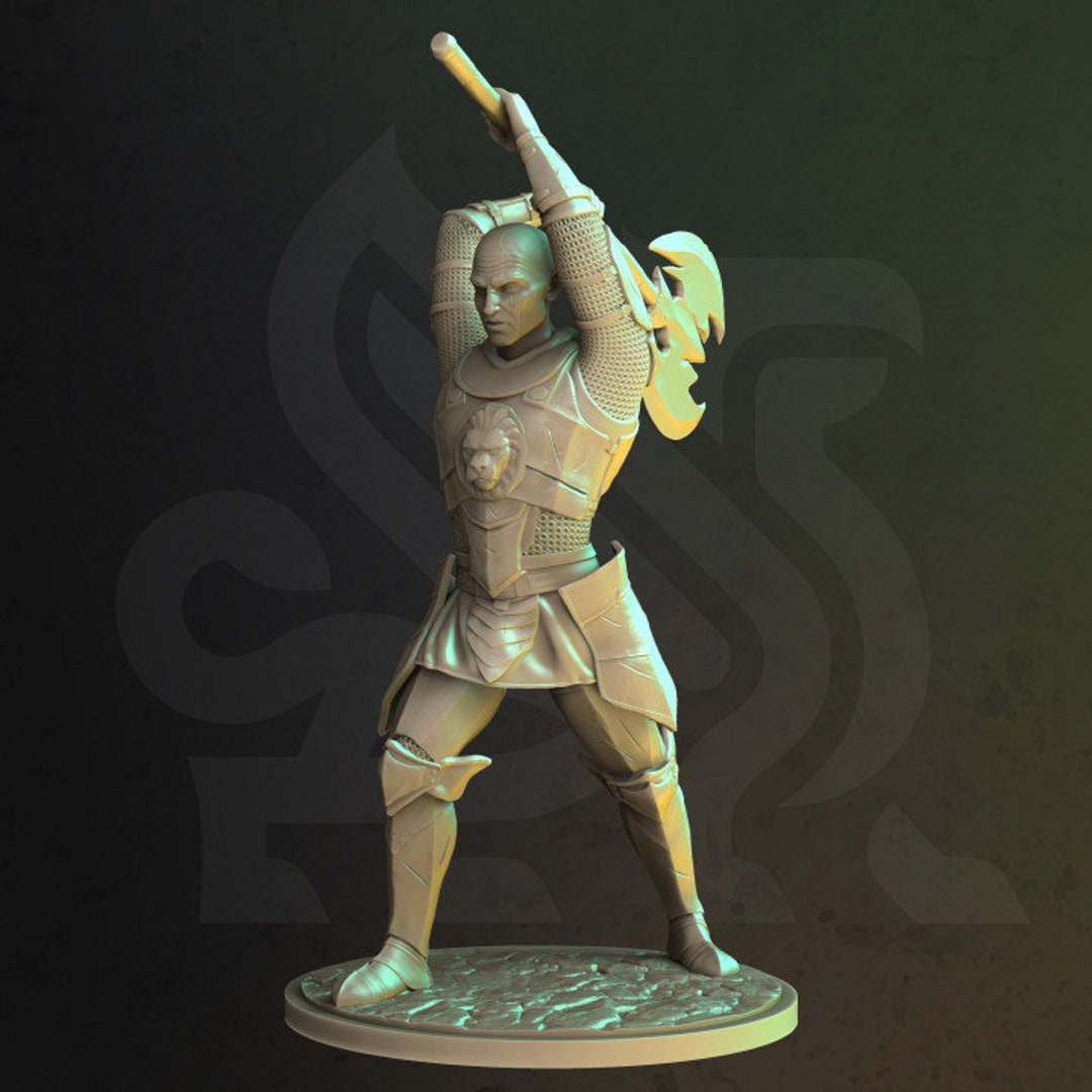 D&D Goliath Knight of the Lion Runs on Wind RPG Model by DM Stash - Etsy