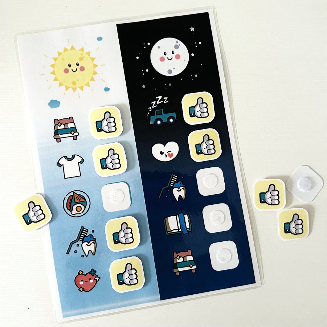 Daily Routine Page for Toddlers, To-do List to Organize Mornings and ...