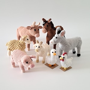 Farm Animals - Crochet Pattern - Etsy