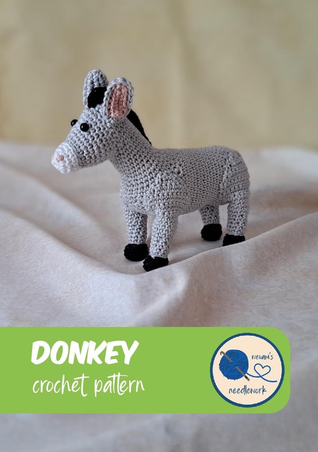 Donkey - Crochet Pattern - Etsy
