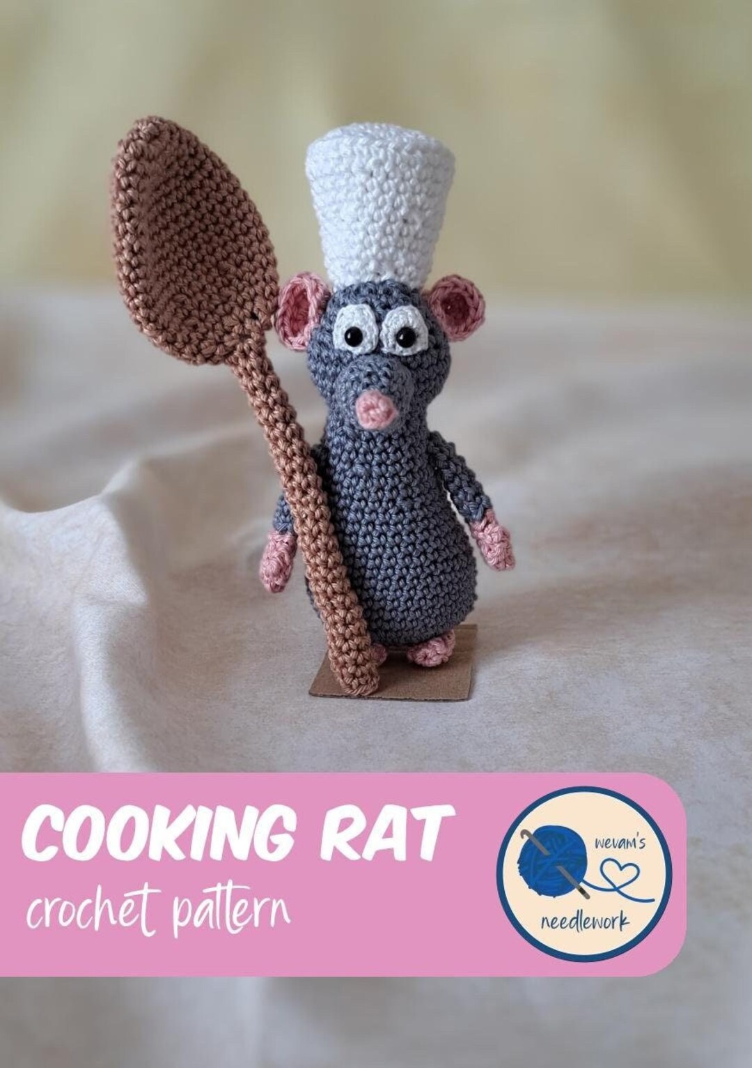 Cooking Rat - Crochet Pattern - Etsy