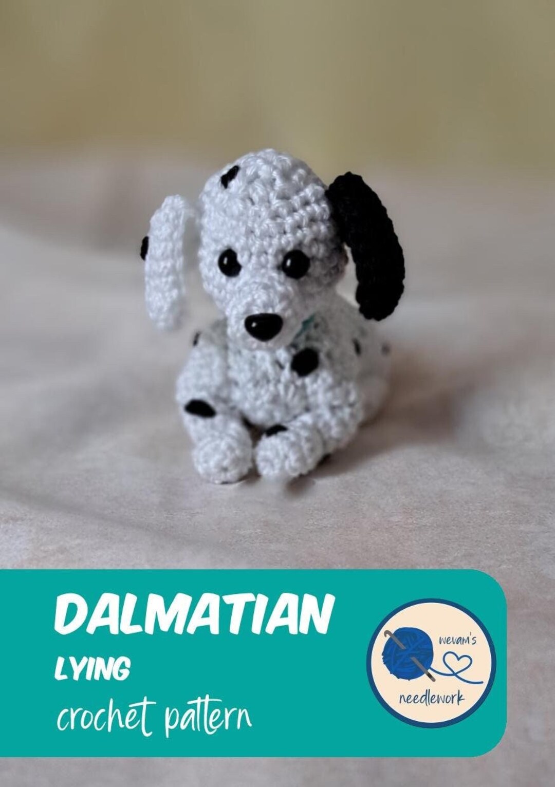 Dalmatian Lying Crochet Pattern - Etsy