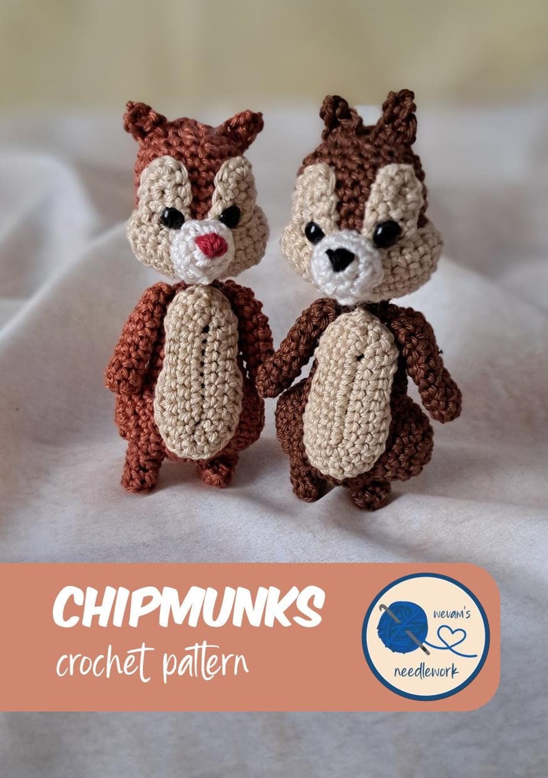 Chipmunks Crochet Pattern - Etsy