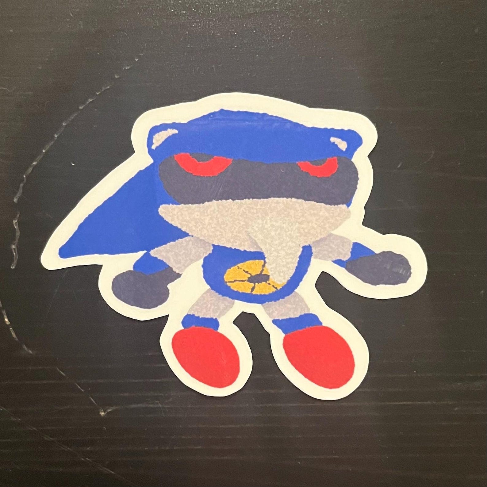 Metal Sonic Plush Hue Hue Meme Sticker - Etsy