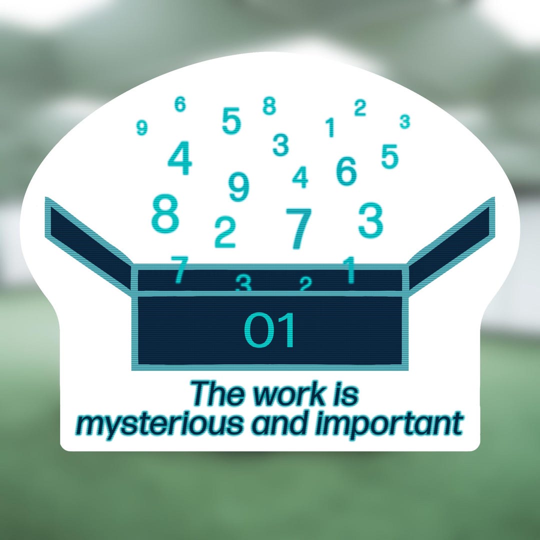 The Work is Mysterious and Important Severance Sticker - Etsy