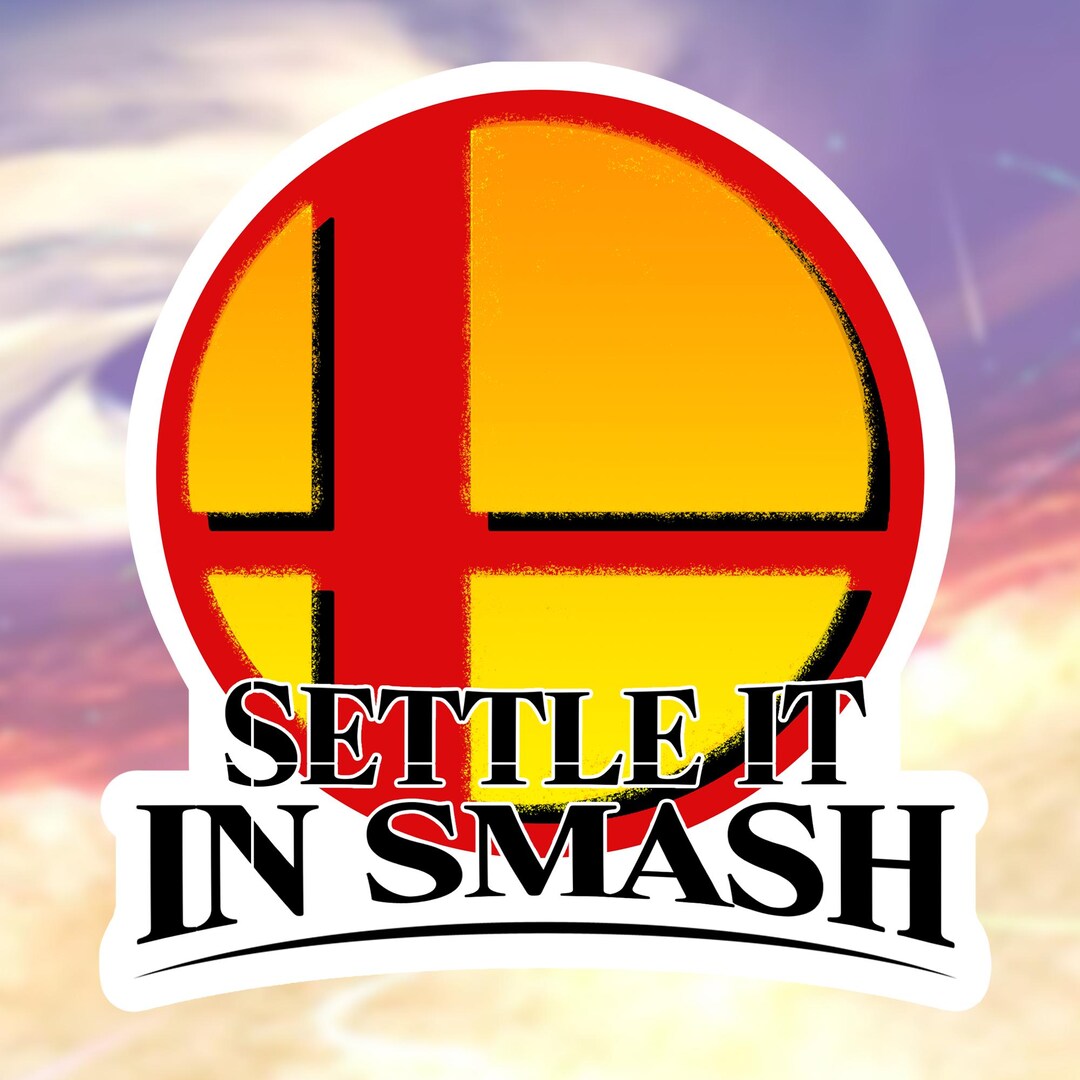 Super Smash Bros. Settle It in Smash Sticker - Etsy