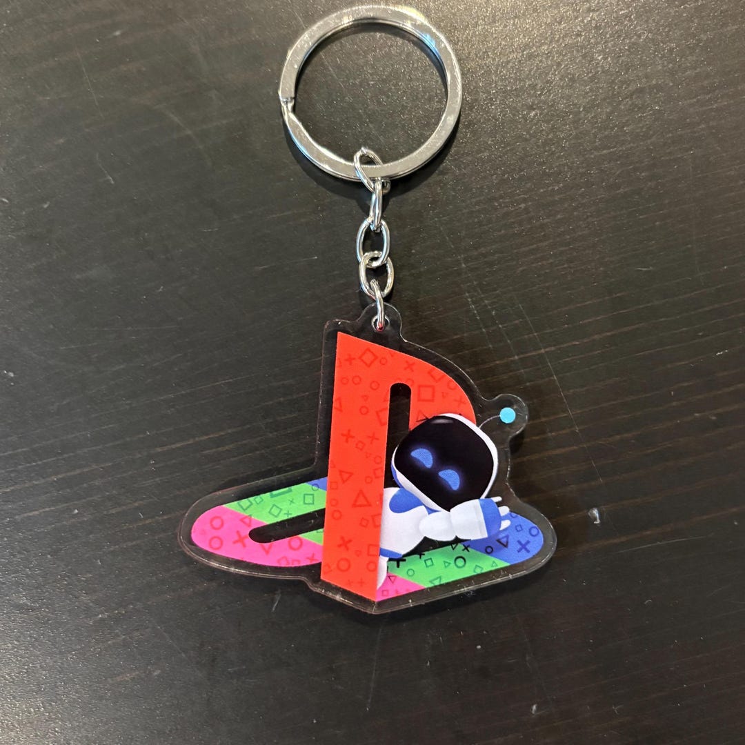 Astro Bot Playstation Logo Keychain - Etsy