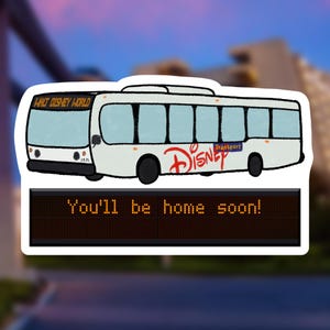 Walt Disney World Transport Bus Sticker - Etsy