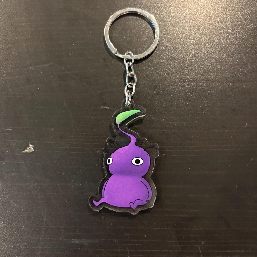 Purple Pikmin Keychain - Etsy