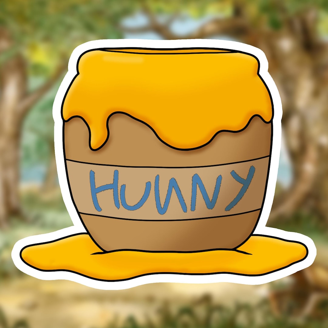Hunny Pot Winnie the Pooh Sticker - Etsy