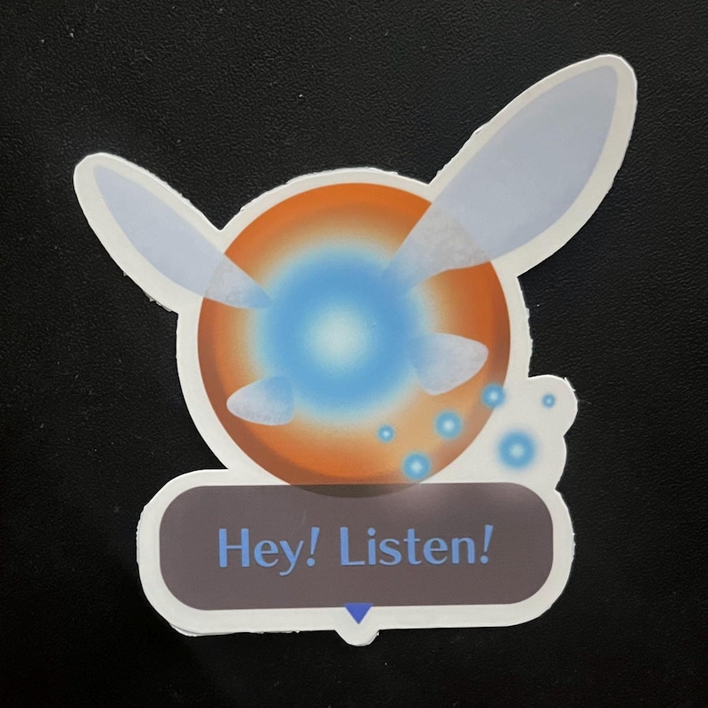 The Legend of Zelda Ocarina of Time Navi "hey! Listen!" Sticker - Etsy