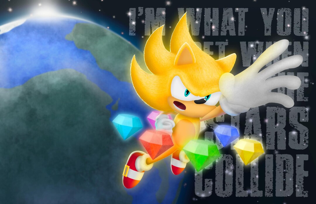 Super Yellow Hedgehog in Space Poster Print 11x17 - Etsy