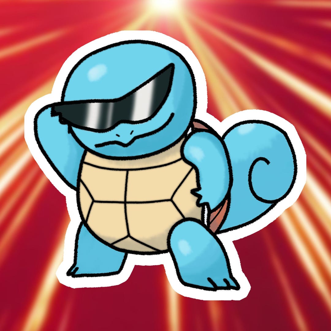 Pokémon Squirtle Squad Sticker - Etsy