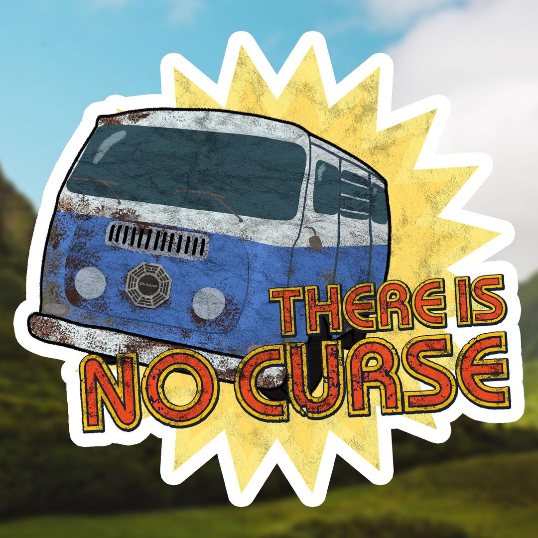 There is No Curse LOST TV Sticker - Etsy