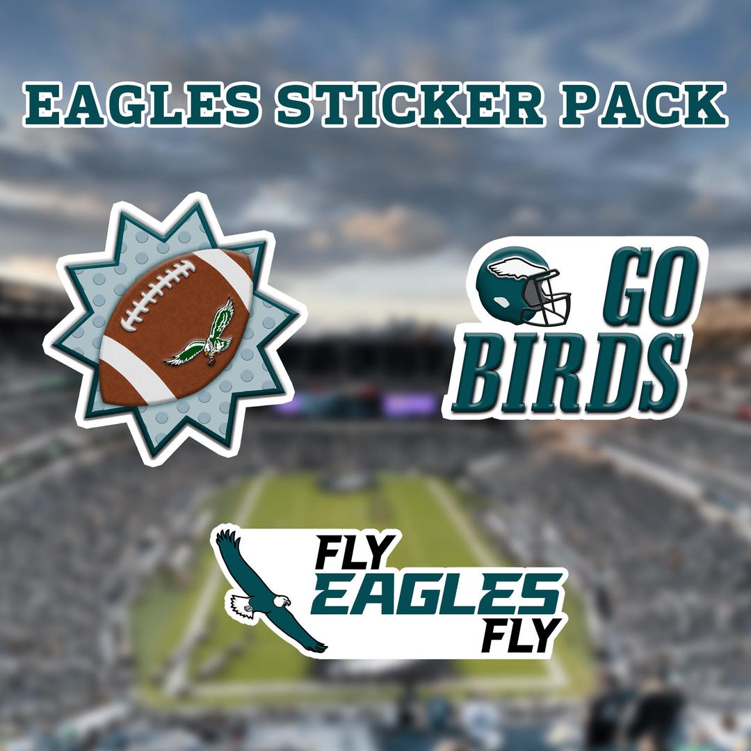 Philadelphia Eagles Sticker Pack - Etsy