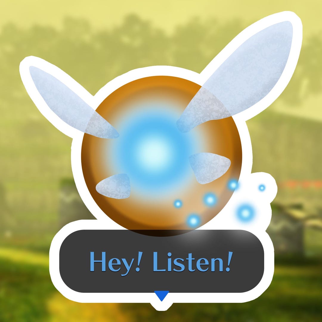 The Legend of Zelda Ocarina of Time Navi "hey! Listen!" Sticker - Etsy