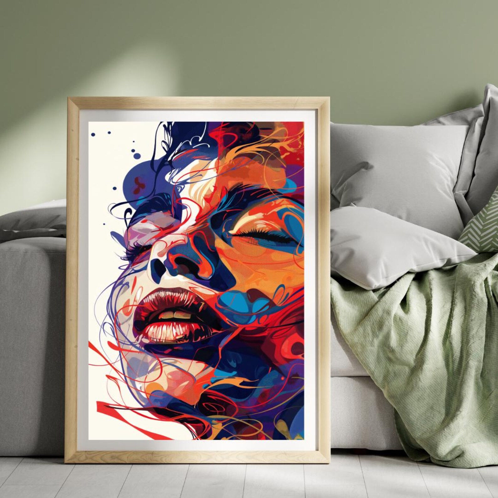 WOMAN in COLOUR Poster / Devine Feminine Art Print / Pop Art Ideal Home Wall Decor or Gift ...