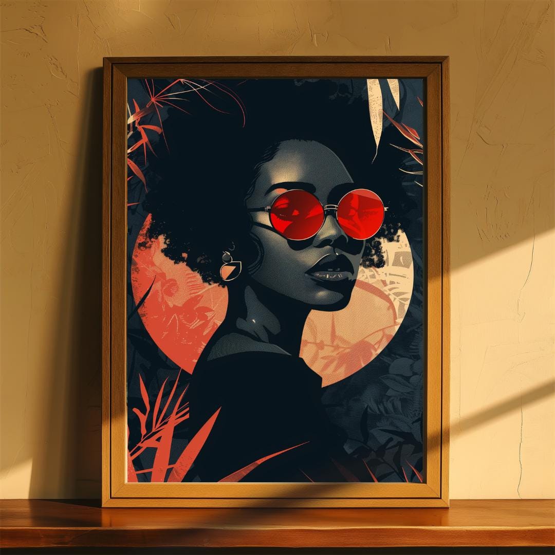 BLACK WOMAN Poster Art Print / Divine Feminine / Pop Art Ideal Home ...