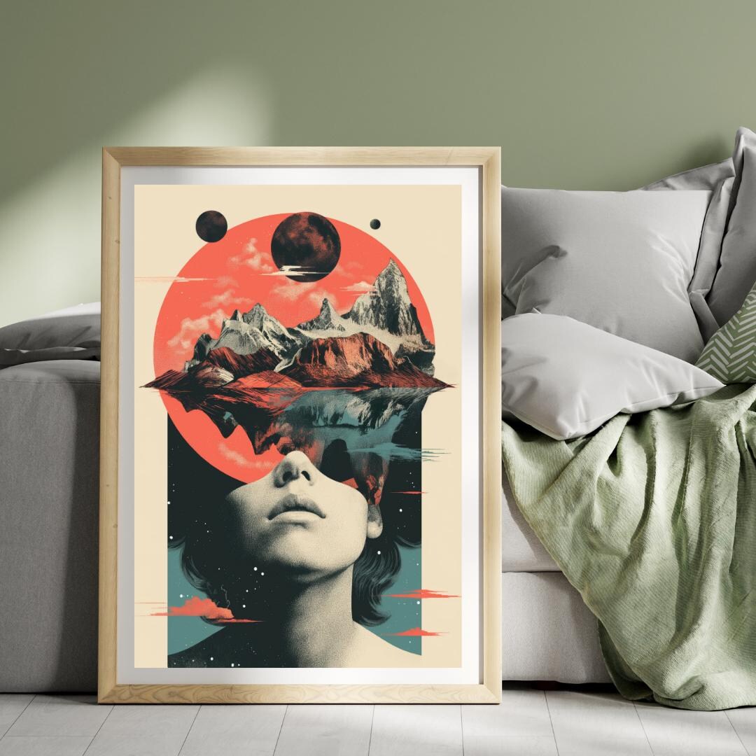 DYSTOPIA Poster Art Print / Geometric Divine Feminine / Pop Art Ideal ...